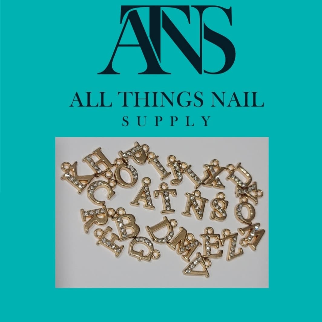 Charms-26 Dangling Letters – All Things Nail Supply